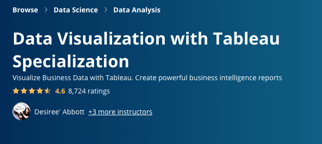 Data Visualization with Tableau Specialization | Coursera Free Courses Data Visualization with Tableau Specialization | Coursera Free Courses